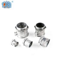 China TOPELE IEC 61386 EMT Connector Set Screw Type 25mm 32mm Silver Zinc Galvanized for sale