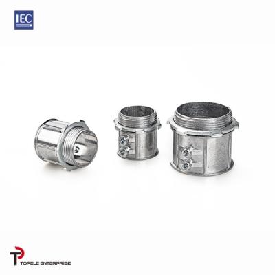 China IEC 61386 Zinc Die Cast Set Screw EMT Connector 20-25mm Conduit Fitting for sale
