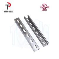 China Unistrut Channel Strut 41x41mm Hot Dipped Galvanized Steel Framing Support for sale