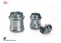 China NPT Thread EMT Steel Compression Connector 1/2 to 4 Inch Zinc Plated Conduit Fitting for sale