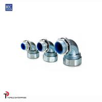 China Liquid Tight 90 Degree Angle Zinc Connector 3/8