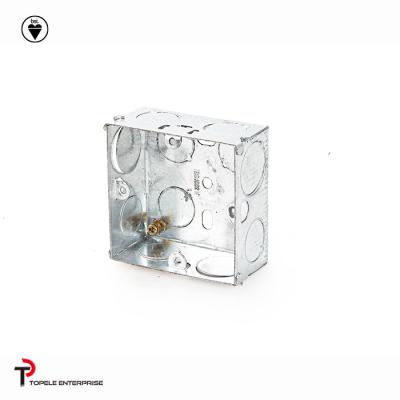 China BS4662 GI Switch One Gang / Two Gang Electrical Boxes And Covers, GI Conduit Boxes for sale