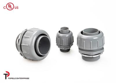 China 1/2-Inch Liquidtight Nonmetallic Straight PVC Conduit Fitting Connector - 6/6 Nylon Material with UL Certification for sale
