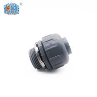 China TOPELE Liquid Tight NM Straight PVC Conduit Connector IP68 Rated 3/8