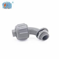 China TOPELE Liquid Tight NM 90-Degree PVC Conduit Connector IP68 Rated -10°C to 70°C Temperature Range 3/8