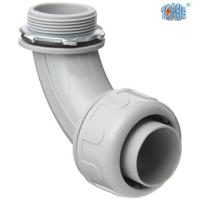 China TOPELE Liquid Tight NM 90-Degree PVC Conduit Connector IP68 Rated -10°C to 70°C Temperature Range 3/8
