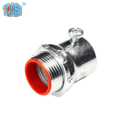 China Topele UL Listed EMT Steel Set Screw Connector 1/2 to 4 Inch Galvanized NPT for sale