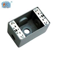 China UL Listed 4x2 Aluminum One Gang Weatherproof Outlet Box Gray IP65 for sale