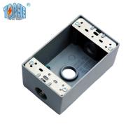 China UL Listed 4x2 Aluminum One Gang Weatherproof Outlet Box Gray IP65 for sale