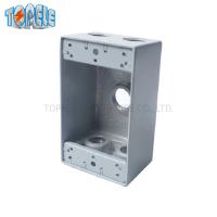 China UL Listed 4x2 Aluminum One Gang Weatherproof Outlet Box Gray IP65 for sale