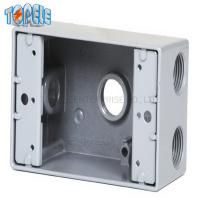 China UL Listed 4x2 Aluminum One Gang Weatherproof Outlet Box Gray IP65 for sale