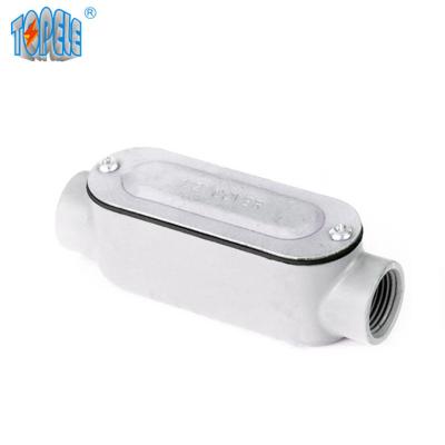 China LR/LL/C/T/LB Threaded Rigid Aluminum Conduit Body with Cover - NPT Threaded 1/2