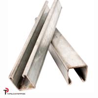 China 41x21mm & 41x41mm Mild Steel Slotted Strut C Channel with 1.5-3.0mm Thickness for Construction Support for sale