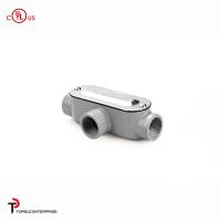 China TOPELE 4 Inch T Type Rigid Conduit Body - Aluminum Construction for Indoor/Outdoor Use with 4.25
