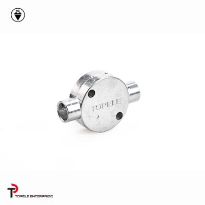 China GI BS4568 Conduit Fitting 20mm 25mm 32mm 90° Angle Circular Junction Box - Steel Electro-Galvanized for sale