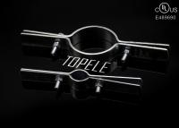China Zinc Plated Riser Pipe Clamp With Bolt , 1/2