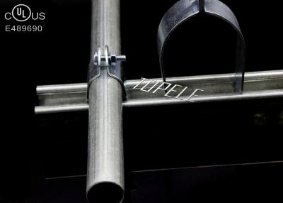 China UL Certified Galvanized Steel Pipe Clamps 1/2 to 4 Inch Strut Straps Custom Sizes for sale