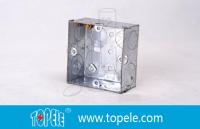 China Galvanized Steel Electrical Boxes And Covers Single Gang for sale