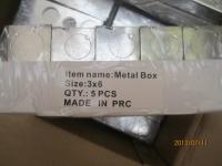 China Pre-Galvanized Steel Electrical Boxes And Covers , British Standard BS Box For Switches for sale