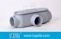 China TOPELE Threaded Aluminum Die Cast Rigid Conduit Body T Type 1/2