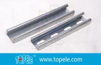 China Black Galvanized 41x41mm Unistrut Channel HDG Slotted Strut for Conduit Support 1.5mm Thickness for sale