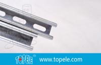 China Black Galvanized 41x41mm Unistrut Channel HDG Slotted Strut for Conduit Support 1.5mm Thickness for sale