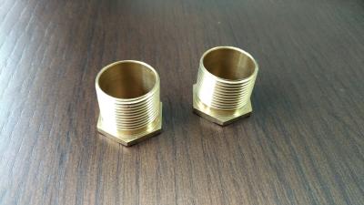 China Brass Male Conduit Bushing Hex Head Threaded 15mm to 50mm for Electrical Fittings for sale