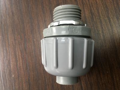 China PVC Plastic Non Metallic Liquid Tight Connector Straight ISO Certification for sale