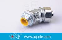 China Zinc Plated Malleable Flexible Conduit Connector 90 Degree 3/8 to 2 Inch for sale