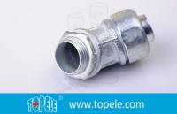 China Zinc Plated Malleable Flexible Conduit Connector 90 Degree 3/8 to 2 Inch for sale