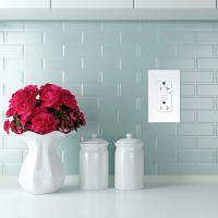 China 20Amp 125V GFCI Outlet Weather Resistant Receptacle with LED Indicator Light and Tamper Protection for sale