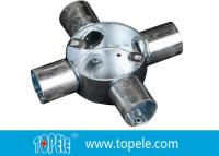 China BS Electrical Conduit Fittings Circular Junction Box 20mm 32mm Galvanized Steel for sale