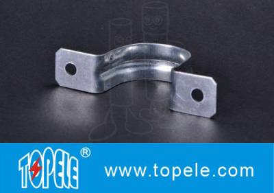 China Pre Galvanized Two Hole Strap EMT Conduit Fittings 1/2 to 4 Inch Size for sale