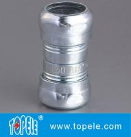 China Zinc Plated Steel EMT Compression Coupling 1/2 Inch to 4 Inch Electrical Connector for sale