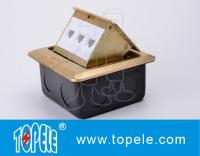 China Square Panel GFCI Receptacles 125V 15A/20A Pop-Up Floor Socket with Copper/Aluminum Alloy Construction for sale