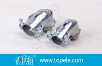 China 90 Degree Zinc Flexible Conduit Connector 3/8 to 2 Inch Squeeze Angle Fitting for sale
