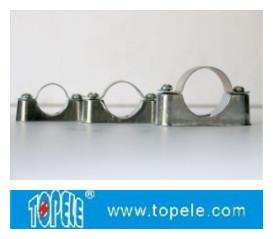 China BS4568 BS31 Carbon Steel Spacer Bar Saddle With Base 20mm to 50mm Electrical Conduit Fittings for sale