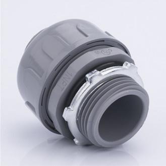 China PVC Straight Nonmetallic Liquid Tight Conduit Connectors 3/8