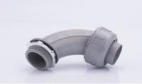 China PVC Plastic Flexible Conduit 90 Degree Liquid-Tight Connectors 3/8
