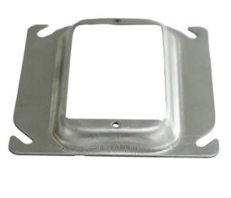 China UL Listed Square Electrical Box Cover 4x4 Inch Raised Weatherproof Metal Cover 0.7-1.6mm for sale