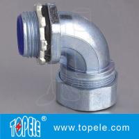 China Liquid Tight Flexible Conduit Connector 90 Degree Steel Zinc Die Cast 1/2 to 4 Inch for sale