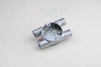 China BS4568 BS31 Circular Junction Box Malleable One Way Terminal for sale