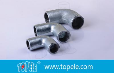 China BS4568 Malleable Iron Solid Elbow 90 Degree 25mm Conduit Fitting Hot Dip Galvanized for sale