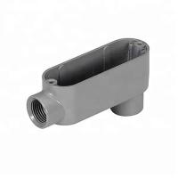 China TOPELE 4 Inch T Type Rigid Conduit Body - Aluminum Construction for Indoor/Outdoor Use with 4.25
