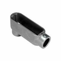 China TOPELE 4 Inch T Type Rigid Conduit Body - Aluminum Construction for Indoor/Outdoor Use with 4.25