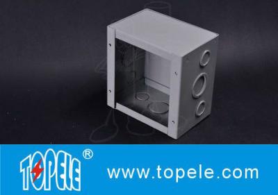 China Steel Conduit Square Outdoor Electrical Junction Box 55-100mm Depth IP65 Weatherproof Enclosure for sale