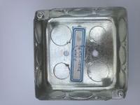 China Galvanized Steel 4 Inch Square Conduit Boxes , Outdoor Conduit Box With Knockouts for sale