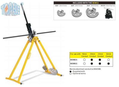 China Topele 2 Formers Hand Power GI Conduit Pipe Bender BS4568 for 16mm-32mm Conduits Portable Bending Machine for sale