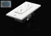 China 15A 125V AC GFCI Duplex Receptacle with Tamper-Resistant Design and End-of-Life Monitoring Function for sale
