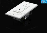 China Square Panel GFCI Receptacles 125V 15A/20A Pop-Up Floor Socket with Copper/Aluminum Alloy Construction for sale
